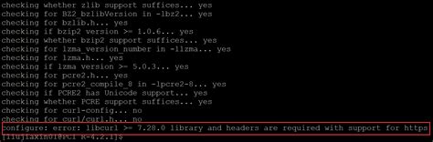 linux 中非root用户安装r：configure error libcurl 7 28 0 library and headers are required with