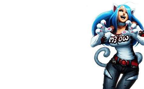 Hd Wallpaper Blue Hair Darkstalkers Felicia Representation Art And Craft Wallpaper Flare