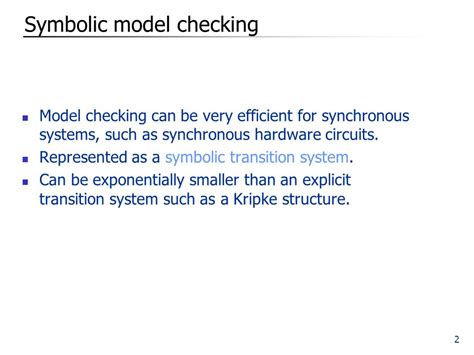 1 completeness and complexity of bounded model checking ppt download