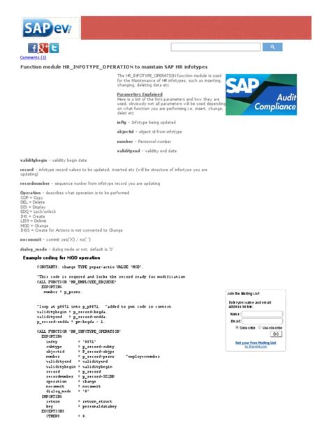 hr infotype operation to update sap hr infotypes function module abap pdf pdf subroutine
