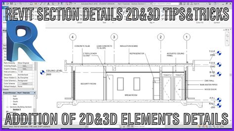 Revit A Section Tutorials Part 1 YouTube
