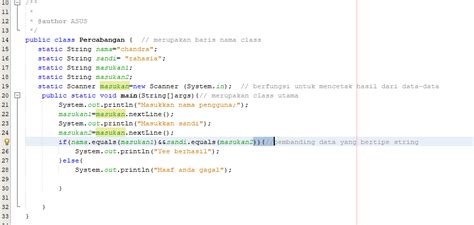 cara membuat program percabangan pada java netbeans dan menggabungkan beberapa string penganut