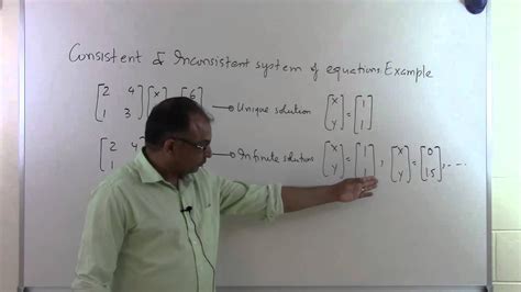 chapter04 05 lesson consistent and inconsistent system of equations example youtube