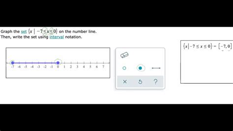 algebra for college graph the set on the number line then write the set using interval
