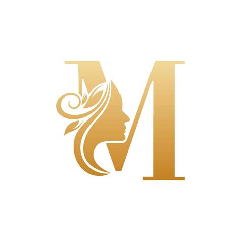 Initial M Face Beauty Logo Design Templates Vector Art At Vecteezy