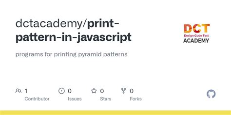 github dctacademy print pattern in javascript programs for printing pyramid patterns