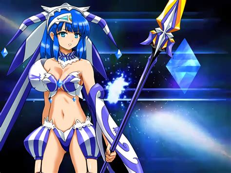 Absurdres Character Request Highres 1girl Armor Bikini Armor Blue Eyes Blue Hair Breasts
