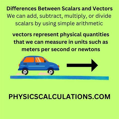 differences between scalars and vectors
