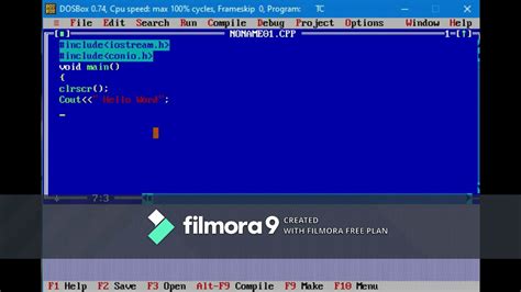 first program to show the hello world in c language youtube