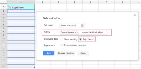 How To Prevent Duplicate Entries In Google Sheets