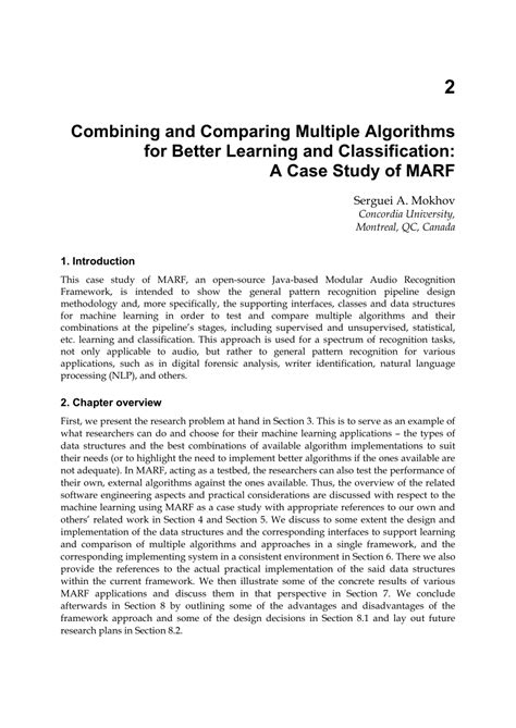 pdf combining and comparing multiple algorithms for better learning and classification a case