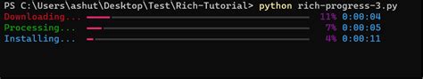 how to use the rich library with python
