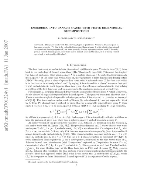 pdf embedding into banach spaces with finite dimensional decompositions