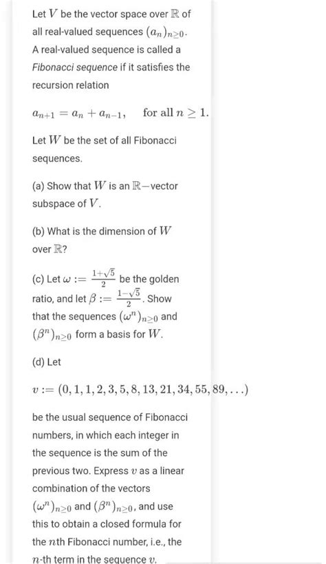 solved let v be the vector space over r of all real valued
