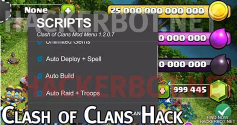 clash of clans hacks mods bots game hack tools mod menus and cheats for coc on android ios