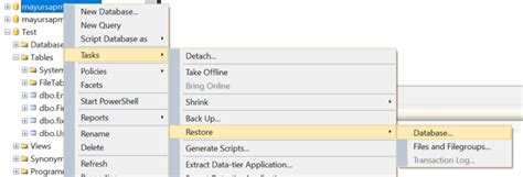 Restore Table Data In SQL Server With Complete Working Steps
