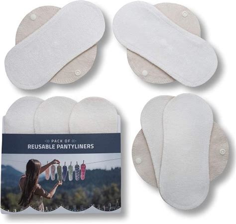 Reusable Panty Liners Thin 7 Pack S Organic Cotton Washable Panty Liners For Women Small