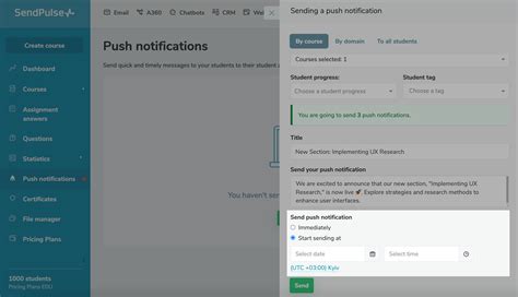 How To Send Web Push Notifications To Students SendPulse