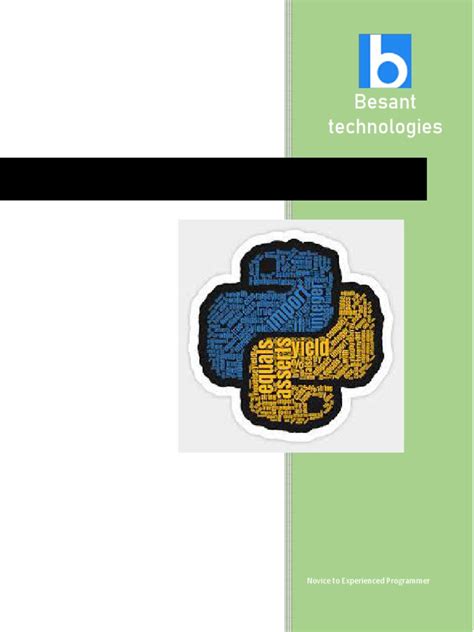 python scripting syllabus by murali p n besant technologies pdf python programming
