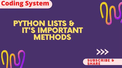 Python List List In Python List Methods In Python Python List Its