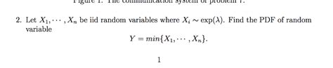 solved let x 1 x n be iid random variables where x i