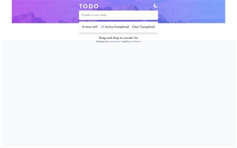 frontend mentor todo app built with react and react beautiful drag and drop coding challenge