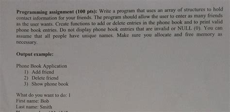 [solved] programming assignment 100 pts write a solutioninn