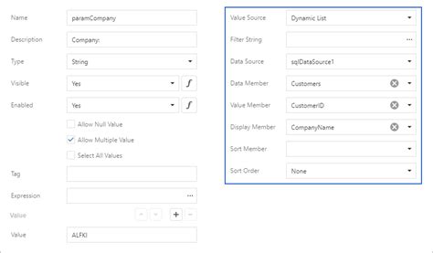 Use Report Parameters DevExpress End User Documentation