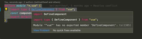 vue js why does one typescript declaration break another stack overflow
