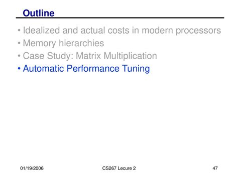 high performance programming on a single processor memory hierarchies matrix multiplication