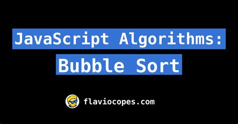 javascript algorithms bubble sort