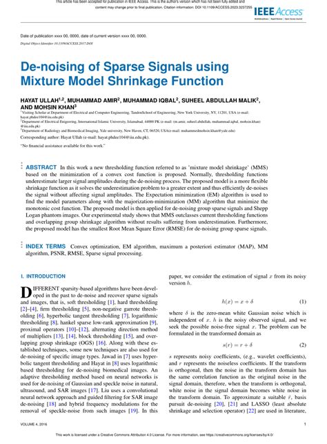 pdf date of publication xxxx 00 0000 date of current version xxxx 00 0000 de noising of