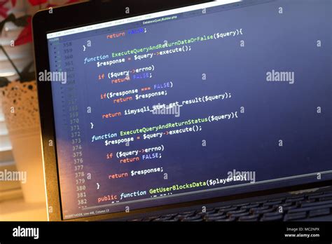 php back end code computer programming source code abstract screen of web developer digital