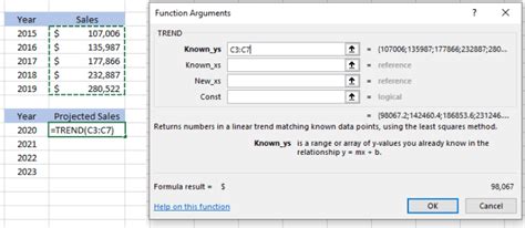 How To Use The TREND Function In Excel HubPages