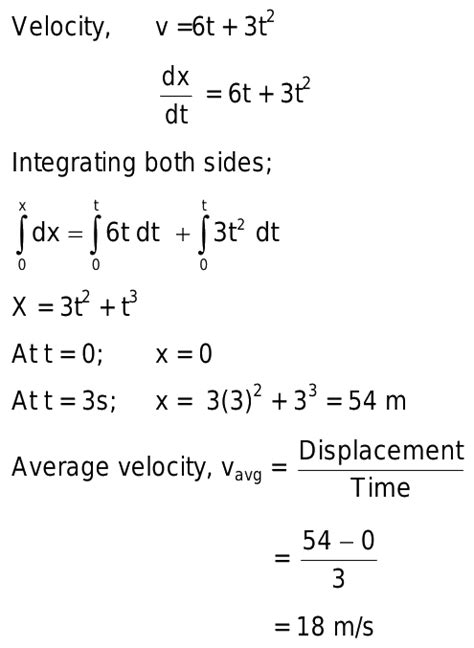 a particle is moving on a straight line such that velocity is given by v 6t 3t² where v is