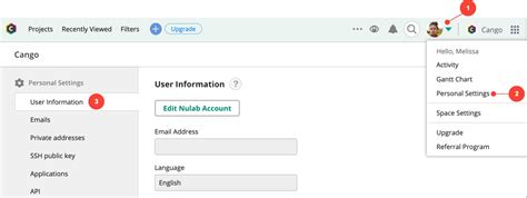 Update User Information And Settings FAQs Technical Support Nulab