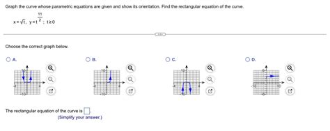 solved graph the curve whose parametric equations are given