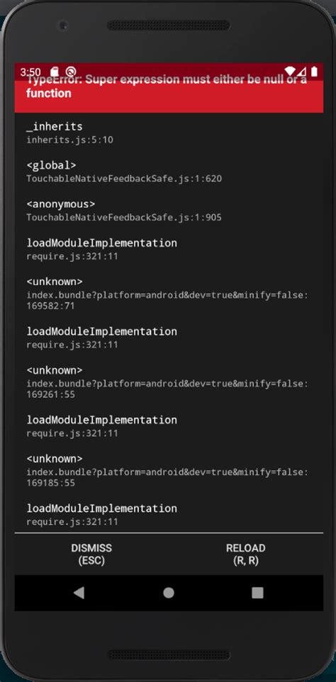 typeerror super expression must either be null or a function · issue 8260 · react navigation