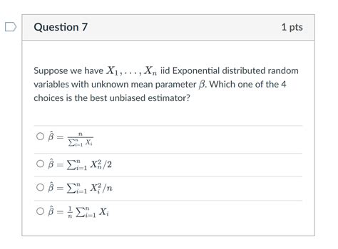 solved suppose we have x1 … xn iid exponential distributed