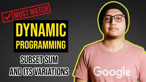 dynamic programming beginner to advanced subset sum problem and its variations lecture 3