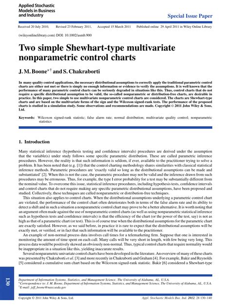 pdf two simple shewhart type multivariate nonparametric control charts