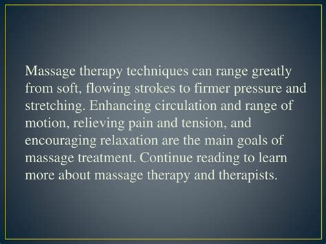 Ppt Types Of Massage Therapy Treatments To Improve Your General Health Powerpoint Presentation