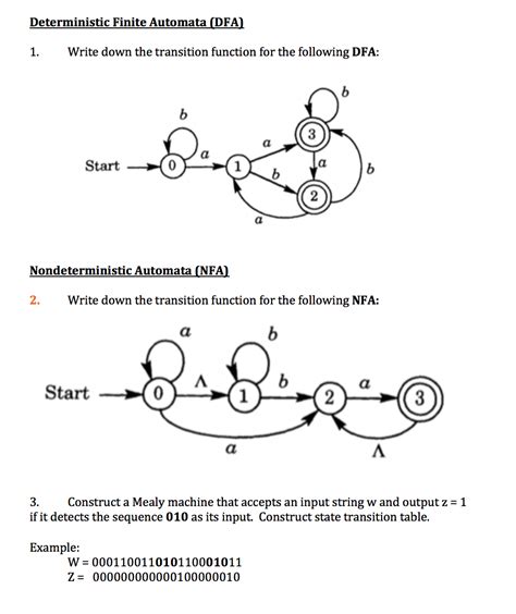 solved deterministic finite automata dfa write down the
