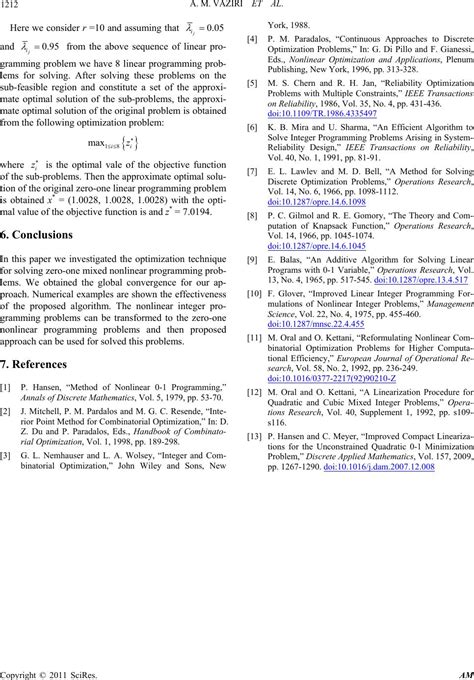 a parametric linearization approach for solving zero one nonlinear programming problems