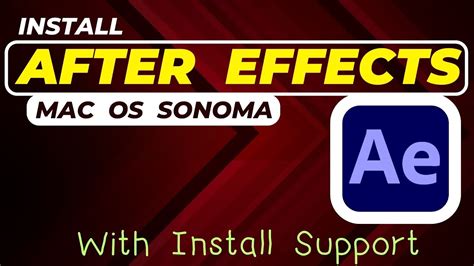 Adobe After Effects 2024 Install Tutorial For MacOS SONOMA Apple M1
