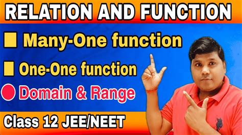 one one function many one function relation and function class 12 jee neet injection