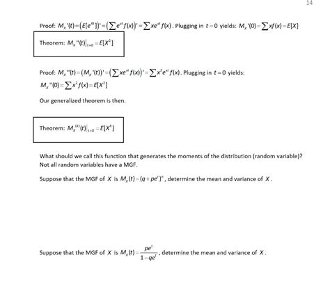 solved definition the mean of a discrete random variable x