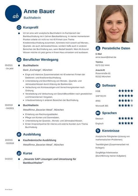 Bewerbung Layout Aufbau Vorlage Und Kreative Muster