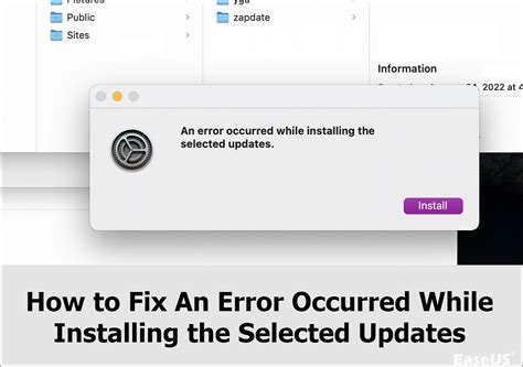 An Error Occurred While Installing The Selected Updates Fixed