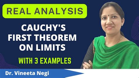 cauchy s first theorem on limits with 3 solved examples real analysis youtube